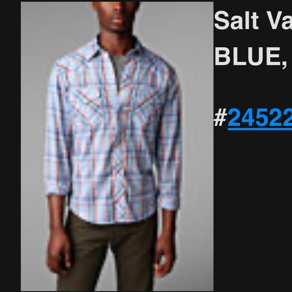 Salt Valley | Shirts | Salt Valley Mens Western Shirt | Poshmark